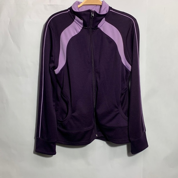 Athletic Works | Jackets & Coats | Athletic Works Purple Two Toned Zip ...